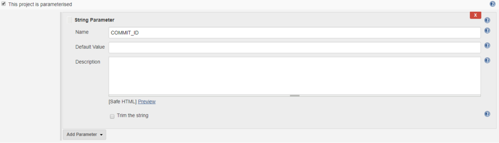 How to trigger a Jenkins Remote job using pipelines in BitBucket with parameters - PushPanel.io